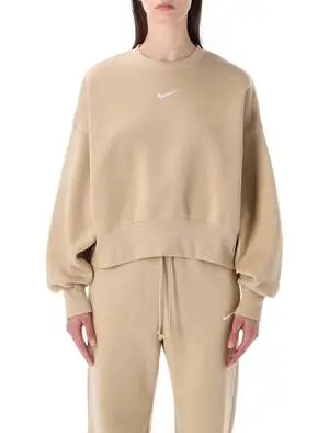 Nike Oversized Phoenix Fleece Sweatshirt - Linen