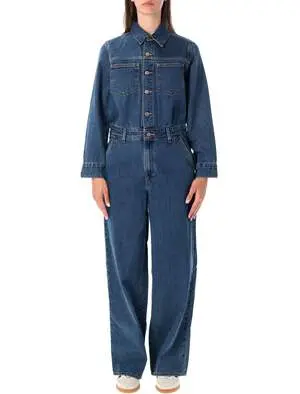 LEVI'S Heritage Denim Jumpsuit - Mid Blue