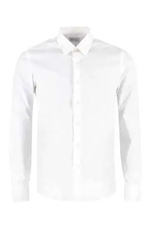 THE ALPHABET The The Stretch Cotton Shirt Rounded Hem
