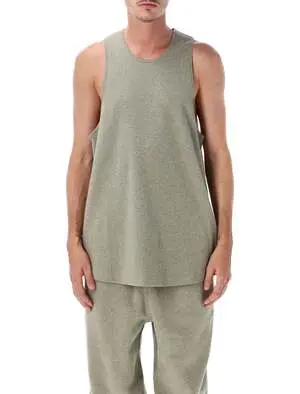 Fear Of God Essentials Fear Of God Ribbed Mini Tank Top With U-Neck Seal Heather