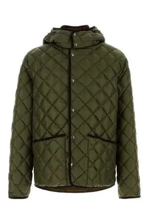 Moncler Reversible Down Jacket In Polyester - Green