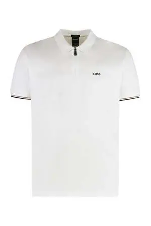 BOSS Classic Cotton Polo Shirt Regular Fit - White