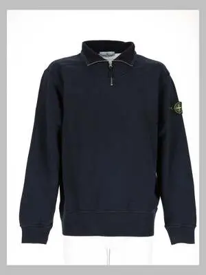 Stone Island Iconic Knit Polo Shirt - Blue