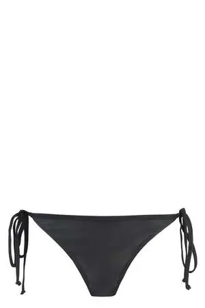GANNI Mini Tie Side Bikini Hipster - Black