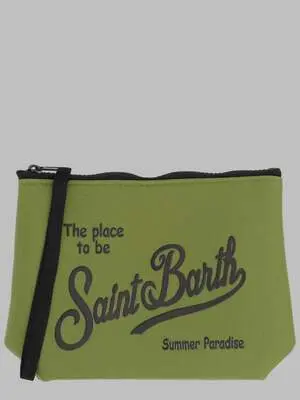 MC2 SAINT BARTH Mc2 Saint Barth Men's Mini Clutch - Stylish And Functional Green