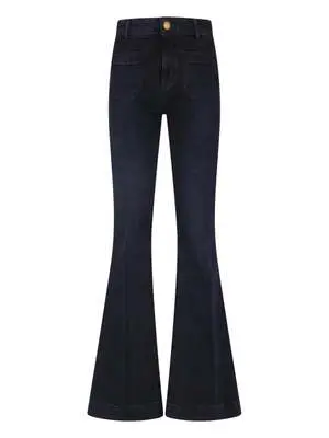 Seafarer High-rise Flare Jeans - Black