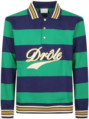 Drole De Monsieur 100% Cotton Crewneck T-shirt - Green