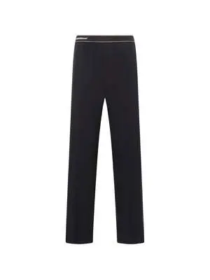 Casablanca Virgin Wool Trousers - Black