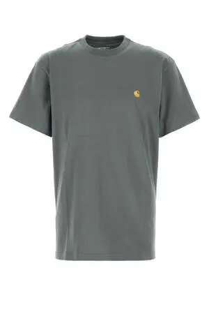 Carhartt Work In Progress Chase Short-sleeve Cotton T-shirt - Light Blue