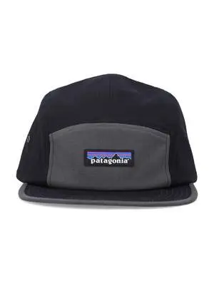 Patagonia Graphic Maclure Hat In Organic Cotton Canvas With Recycled-net Visor - Nero