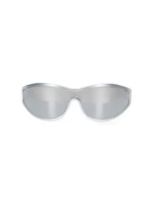 FACE.HIDE Shield Sunglasses - Silver