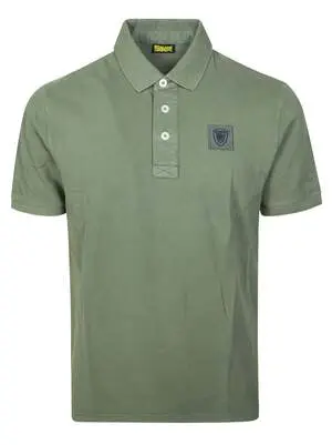 BLAUER. Classic Piquet Polo For - Verde