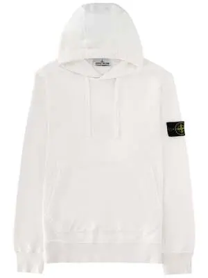 Stone Island Cotton Hoodie - White