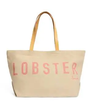Harrods Jute Lobster Tote Bag