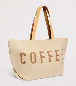 Harrods Jute Coffee Tote Bag