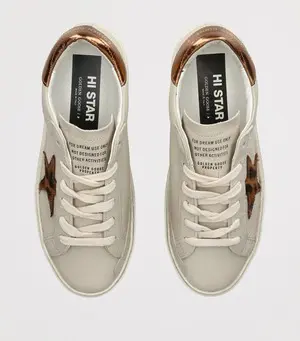 GOLDEN GOOSE Leather Hi Star Sneakers