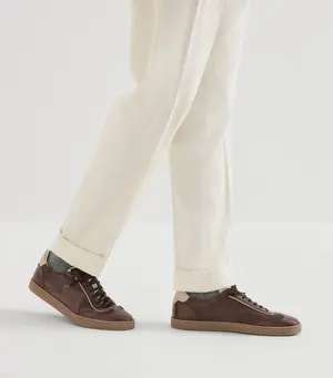 Brunello Cucinelli Suede-leather Sneakers