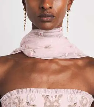 NEEDLE & THREAD Lovers Lace Gown With Scarf