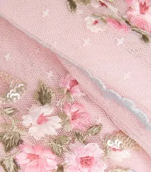 NEEDLE & THREAD Lovers Lace Gown With Scarf - Pink