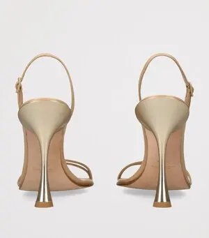 BETZÁBE Leather Bianca Slingback Sandals 100
