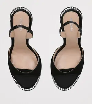 BETZÁBE Satin Slingback Sandals 100