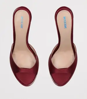 BETZÁBE Satin Jenni Heeled Mules 65