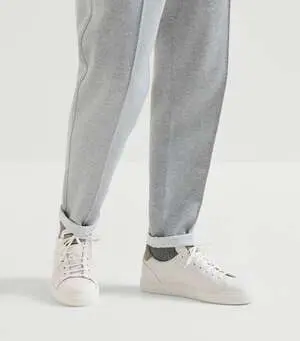 Brunello Cucinelli Leather Lace-up Sneakers