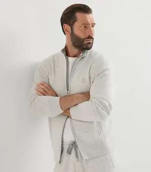Brunello Cucinelli Cashmere-blend Zip-up Cardigan
