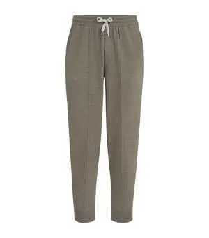 Brunello Cucinelli Cashmere-blend Double-knit Sweatpants - Green