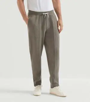 Brunello Cucinelli Cashmere-blend Double-knit Sweatpants
