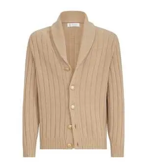 Brunello Cucinelli Cashmere Ribbed Cardigan