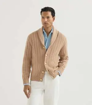 Brunello Cucinelli Cashmere Ribbed Cardigan