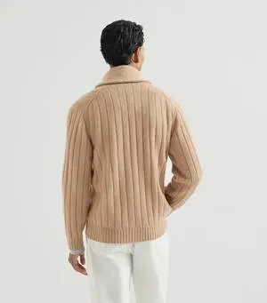 Brunello Cucinelli Cashmere Ribbed Cardigan