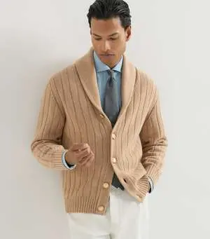Brunello Cucinelli Cashmere Ribbed Cardigan
