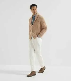 Brunello Cucinelli Cashmere Ribbed Cardigan