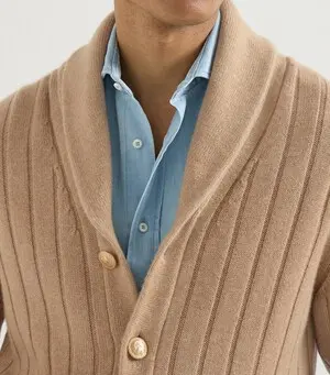 Brunello Cucinelli Cashmere Ribbed Cardigan