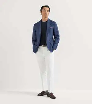 Brunello Cucinelli Silk-cotton Faux-layered T-shirt - Blue