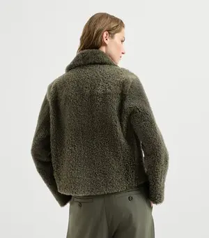 Brunello Cucinelli Shearling Pea Coat