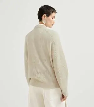 Brunello Cucinelli Rib-knit Embellished Sweater