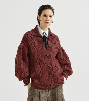 Brunello Cucinelli Cashmere Cable-knit Heritage Cardigan