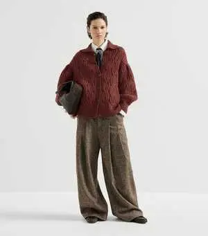 Brunello Cucinelli Cashmere Cable-knit Heritage Cardigan
