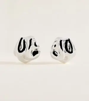 Completedworks Irregular Stud Earrings - Silver