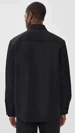 Helmut Lang Tailored Gabardine Shirt Jacket