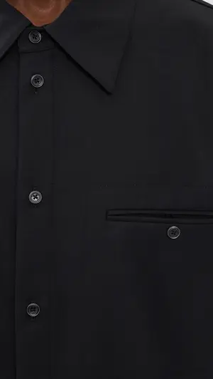 Helmut Lang Tailored Gabardine Shirt Jacket