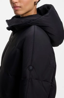 BOSS Water-repellent Puffer Jacket With Down Insulation