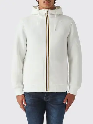 K-WAY Zip Up Hooded Sweatshirt - White