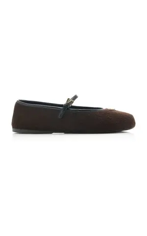 Prada Cashmere Ballet Flats