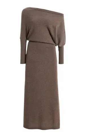 Altuzarra Kasos Cashmere Midi Dress - Brown