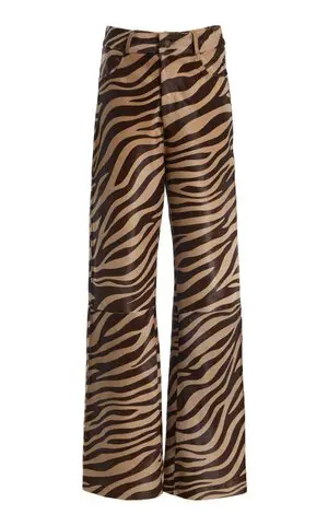 ARMA Uma Cavallino Zebra Pony Hair Pants