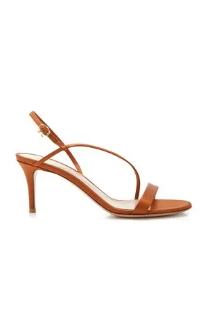 GIANVITO ROSSI Manhattan Satin Sandals - Orange